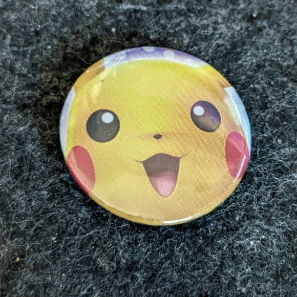 Jewelry | Pikachu 1 Inch Pin Back Button Handmade | Poshmark